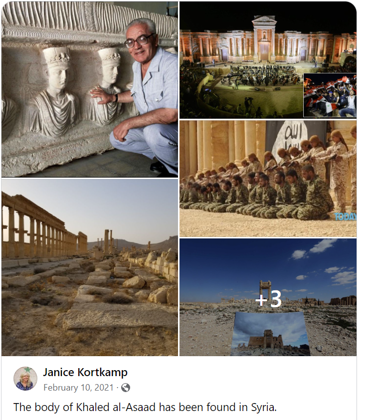 On the Death of Khaled al-Asaad/ By Janice Kortkamp - Mark Taliano